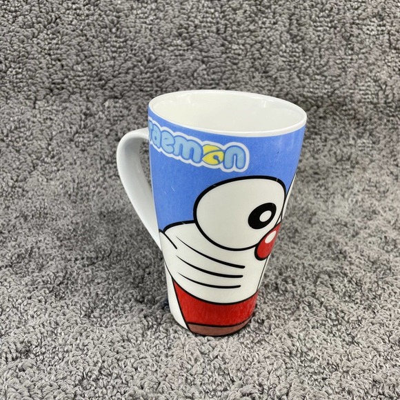 Doraemon | Dining | Doraemon Face Tall 6 Blue Mug Cup | Poshmark